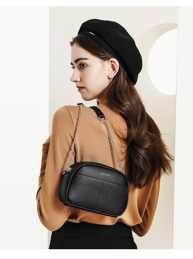 MOSSDOOM Women's Bag Hiraki Bag Simple Style Sling Bag Casual Mini Zip ...