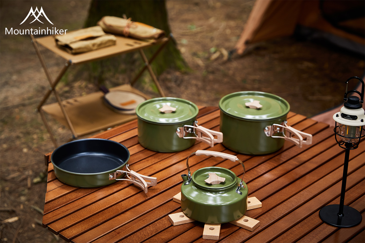 MOUNTAINHIKER 3pcs / 4pcs / Camping Cookware Set Cooking Set Pot Kettle ...
