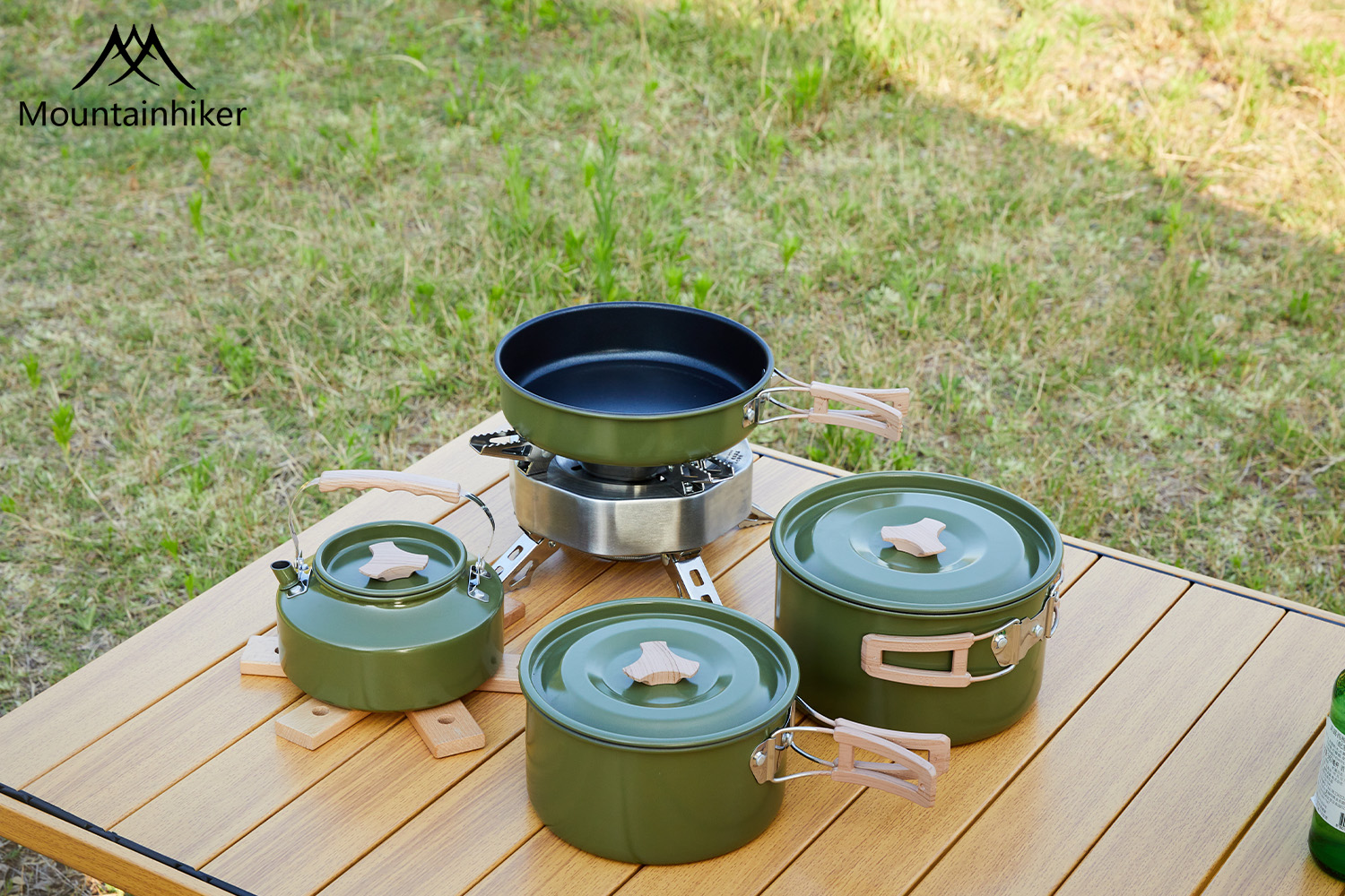 MOUNTAINHIKER 3pcs / 4pcs / Camping Cookware Set Cooking Set Pot Kettle ...