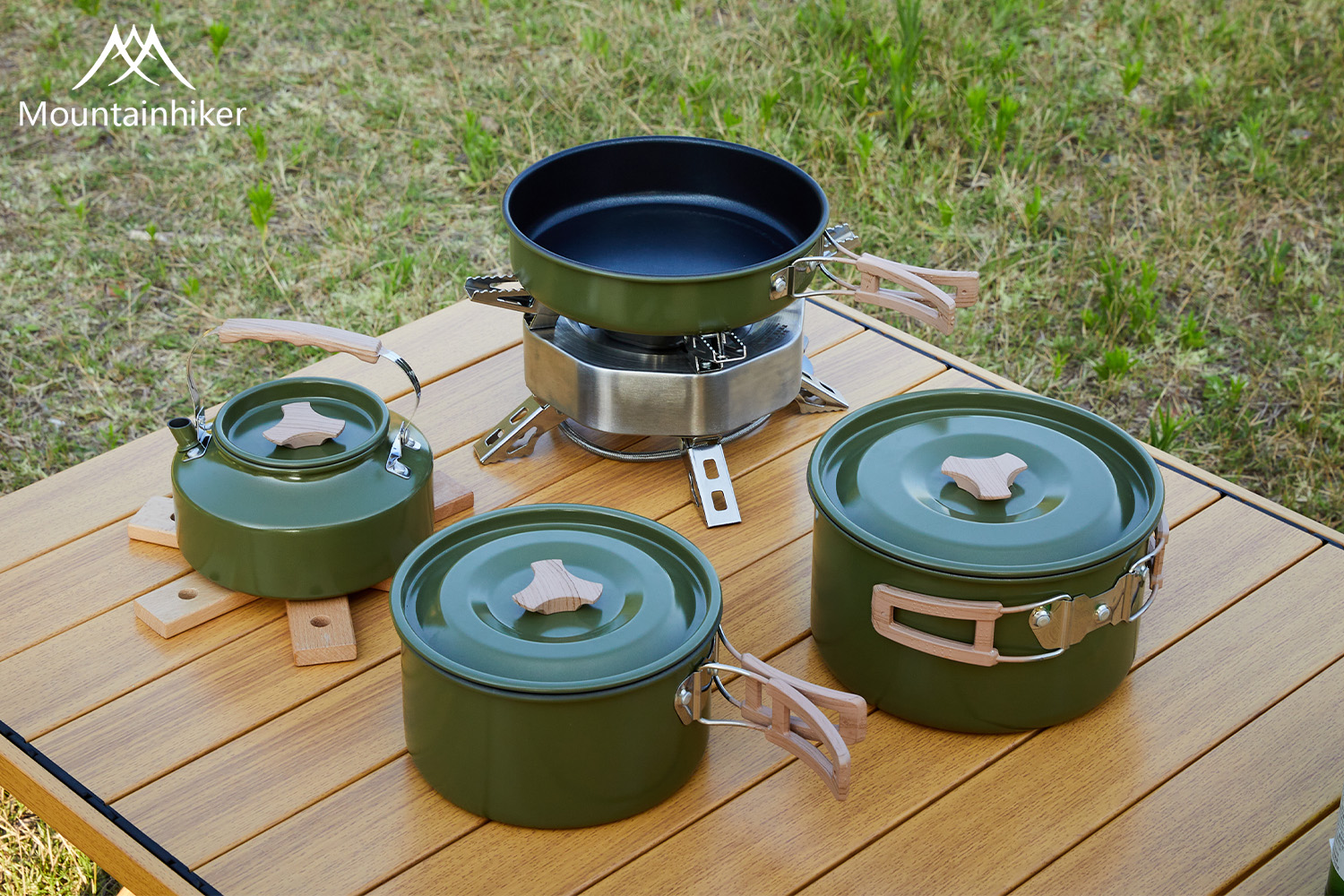 MOUNTAINHIKER 3pcs / 4pcs / Camping Cookware Set Cooking Set Pot Kettle ...