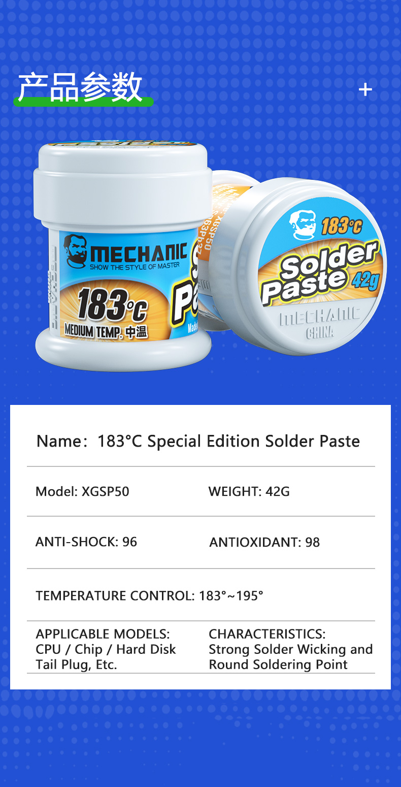 Mechanic Original solder paste xg-z40 Flux 25-45um with Syringe Flux ...