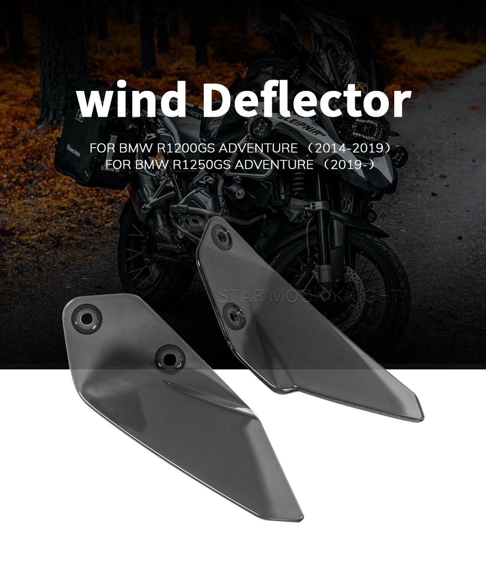 Side Windshield Windscreen Handshield Wind Deflector Handguard For BMW ...