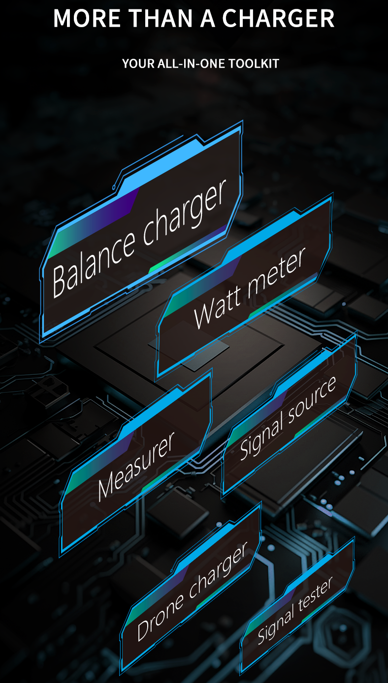 ToolkitRC M8P M8S upgraded version 600W 20A DC Balance Charger ...