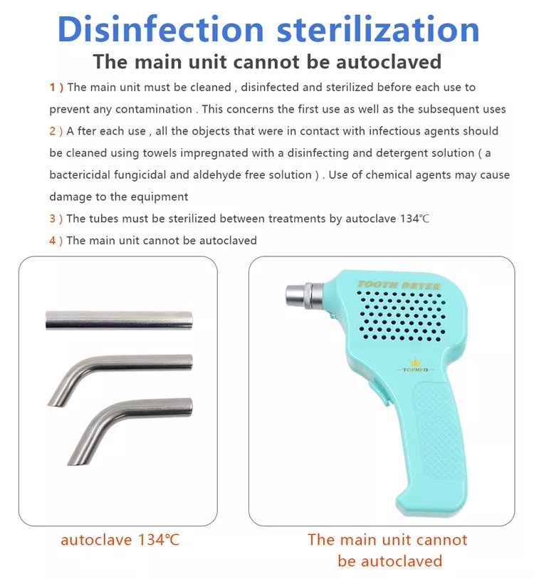 Dental Equipment Portable Oral Tooth Dryer Hot Air Blower Orthodontic ...
