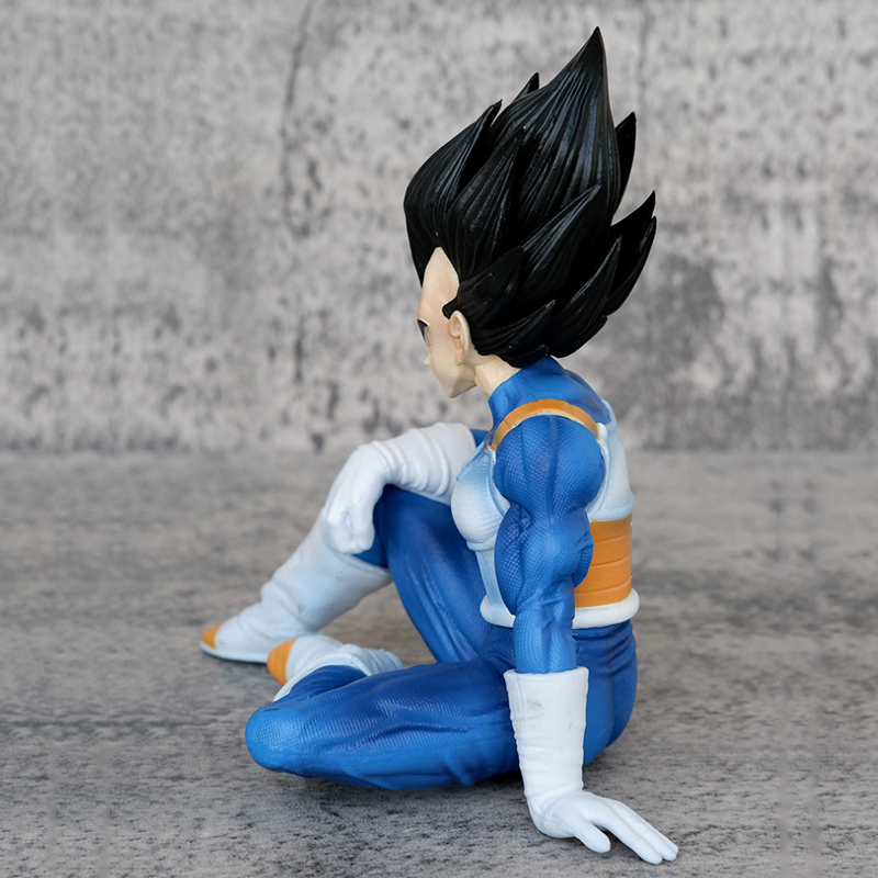 14.5cm Dragon Ball Anime Figure Sitting Position Vegeta IV Saiyan Proud ...