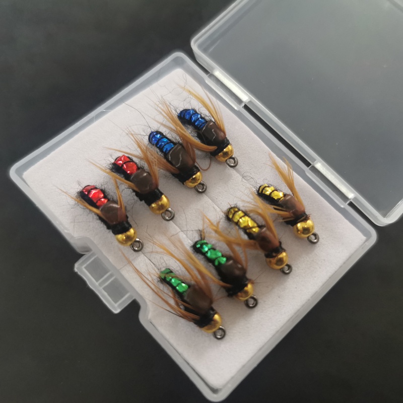 Fly Fishing Flies Kit Fast Sinking Artificial Bait Nymph Scud Fly Bug ...