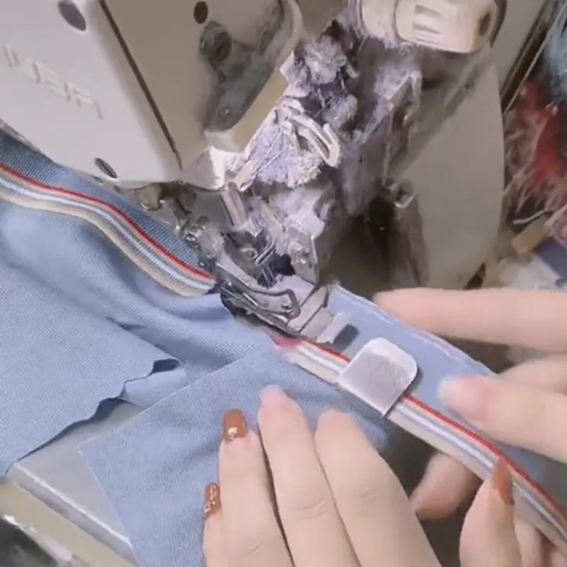 Lap Seam Folder For Industrial Overlock Sewing Machine Upper Sleeve ...