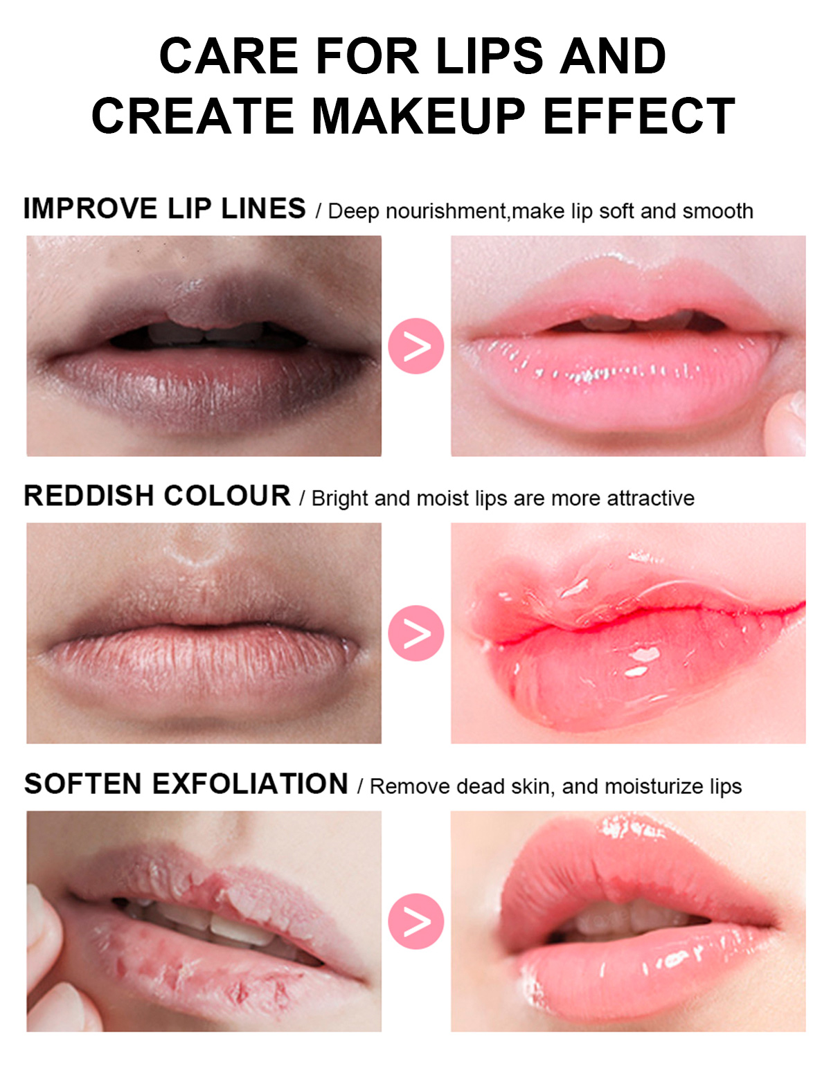 Lakerain Lip Glowy Balm To Remove Dead Skin Lipstick Base Nourish ...