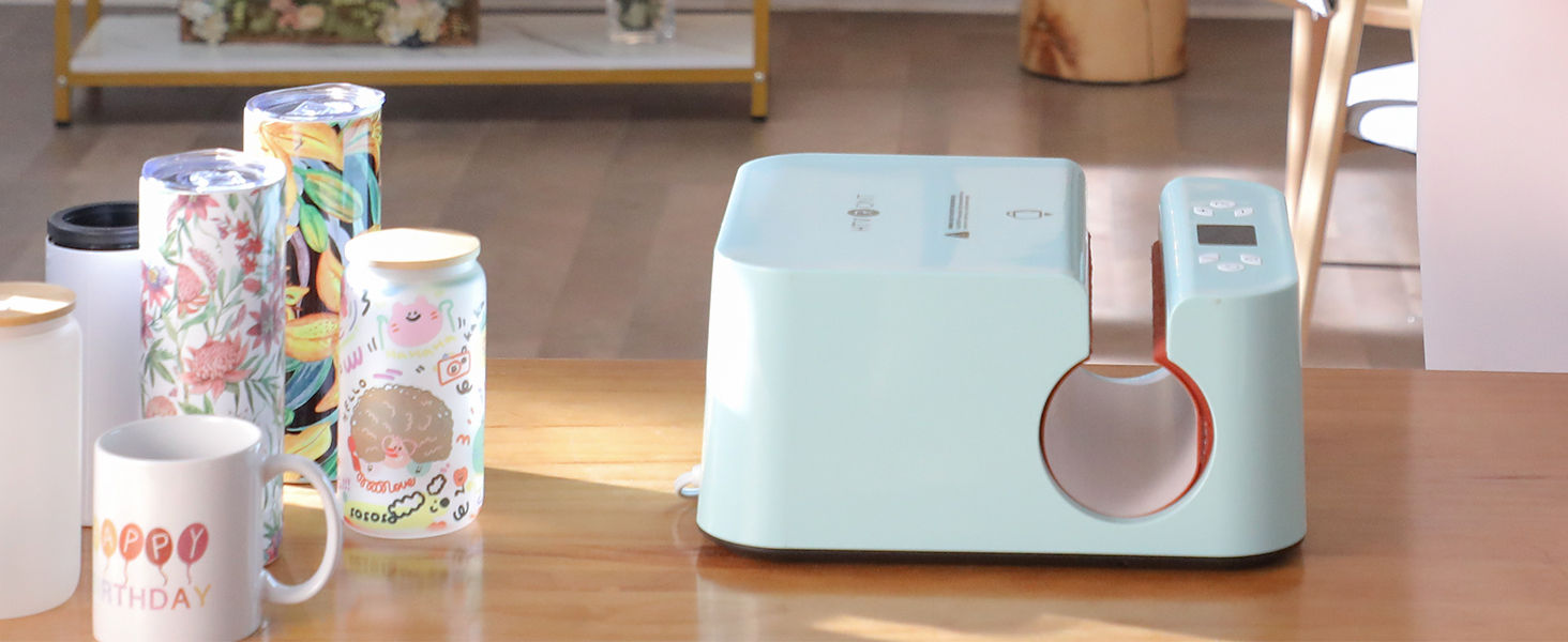 HTVRONT 220V Automatic Mug Press Machine Auto Tumbler Heat Press ...