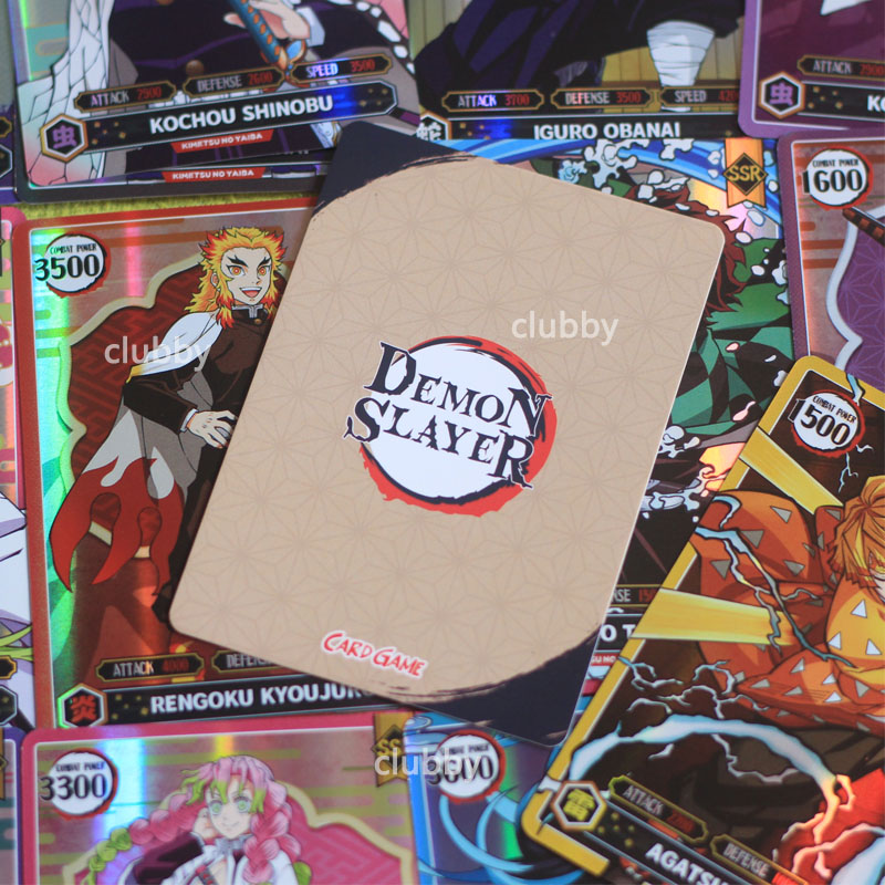 50pcs Demon Slayer SSR SR Card Anime Figure Limited Rare Card Birthday ...