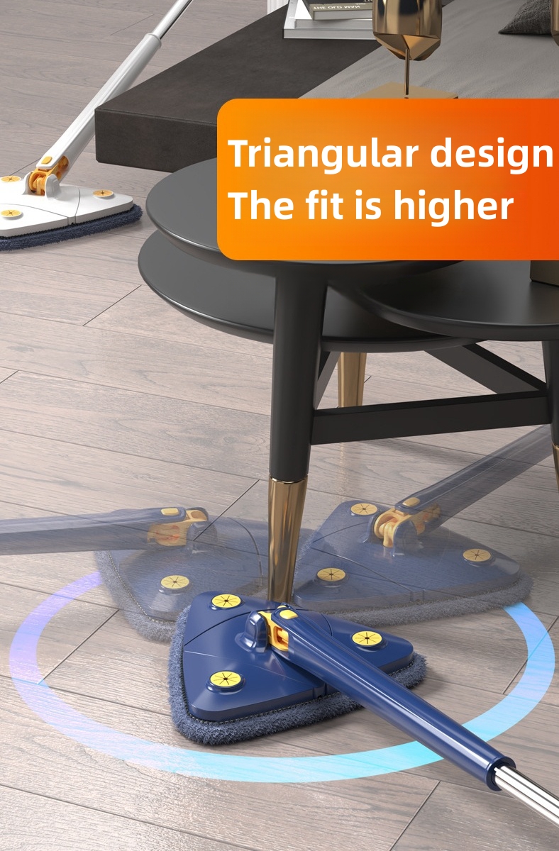 Triangle Mop 360° Rotatable Self Washing Floor Mop With Squeezer Mop ...