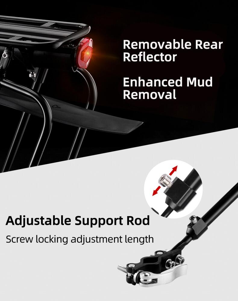 【MY Delivery】ROCKBROS Bike Rack Quick Release Bicycle Cargo Rack Rear ...