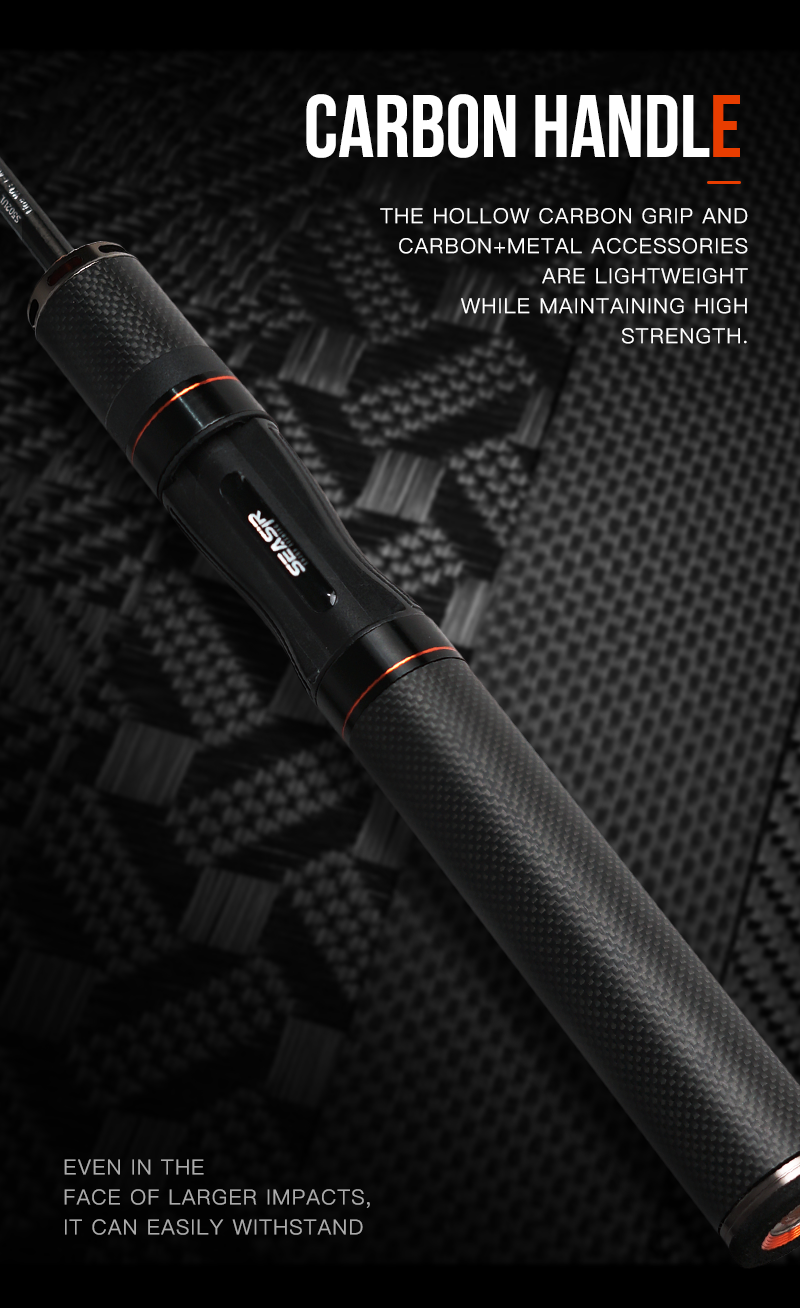 SEASIR Black Arrow Fishing Rod 4.92FT 76G Lure Weight 0.8-10g UL Carbon ...