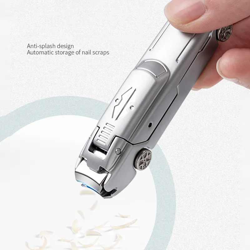 Car-shaped No Splash Nail Clippers Stainless Steel Fingernail Cutter ...