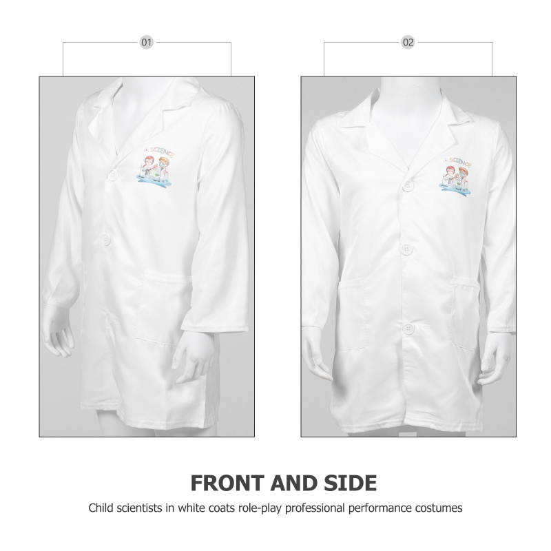 Ready Stock Unisex Kid Lab Coat Roleplay Costume Scientist Clothes ...