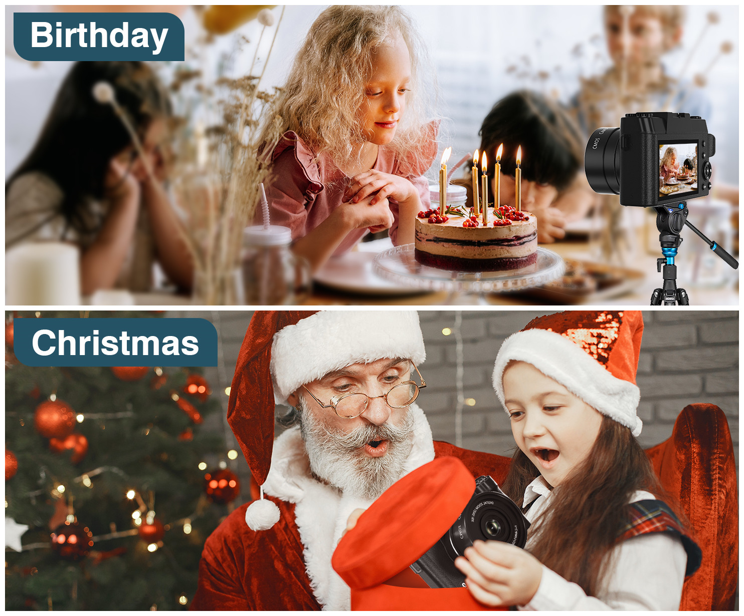 Digital Camera, Vlogging Camera, 4K 56MP Point and Shoot Cameras for ...