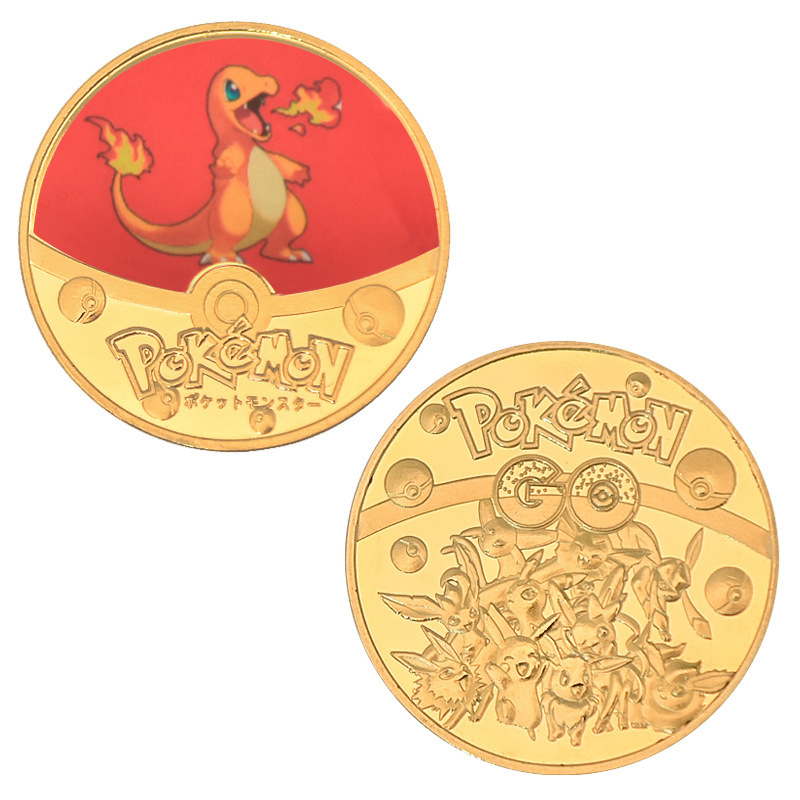 Pokemon Anime Gold Plated Gold Coin Game Commemorative Coin Pikachu ...