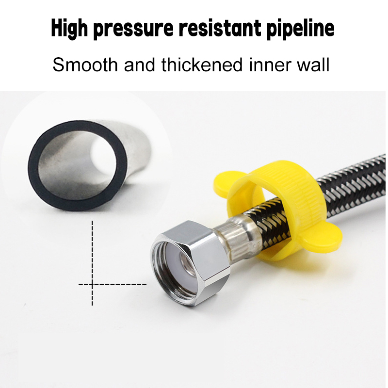 Stainless steel High-pressure Flexible Braided Hose （20CM~300CM）Toilet ...