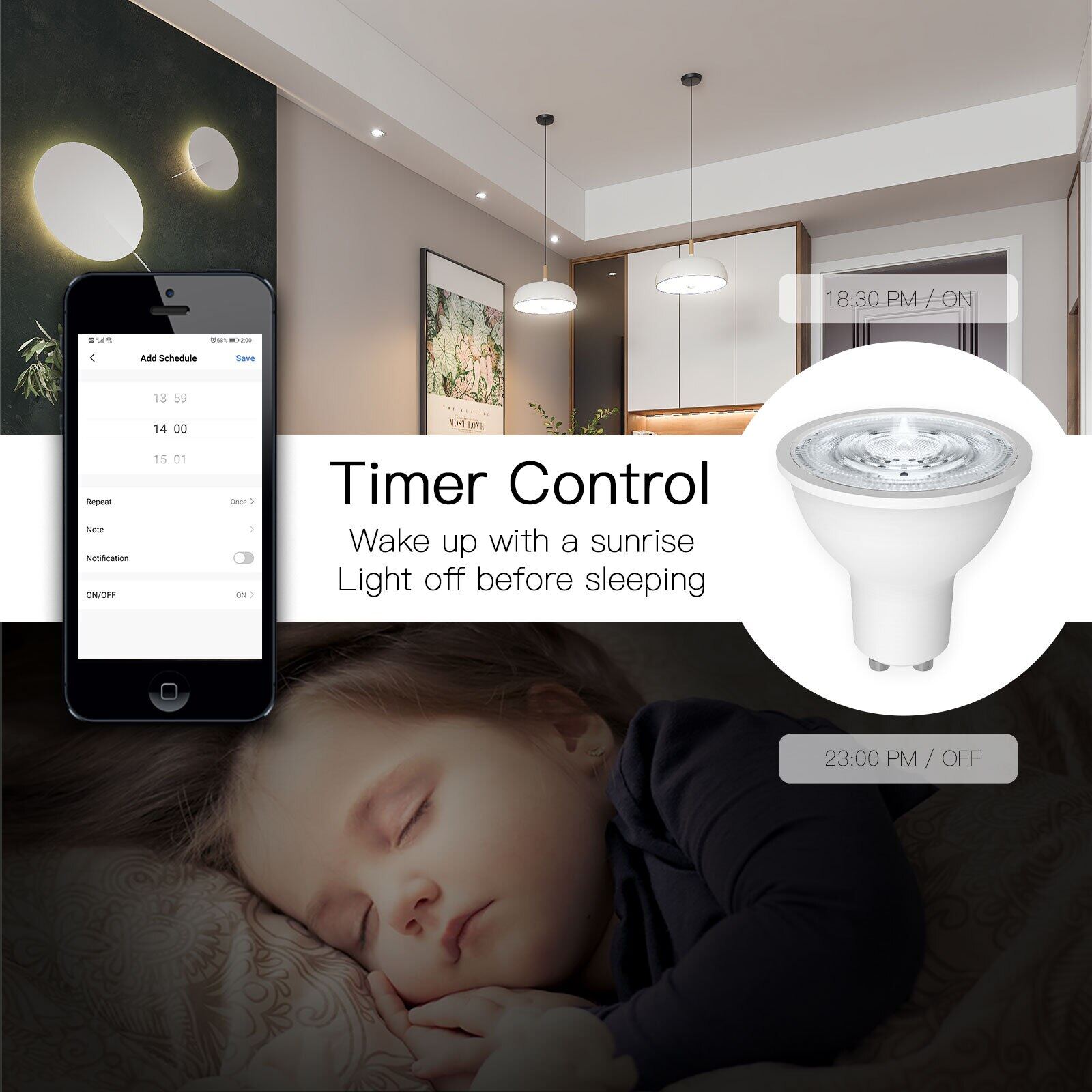 Tuya ZigBee GU10 Smart LED Bulbs RGB C+W White Dimmable Lamps Smart ...