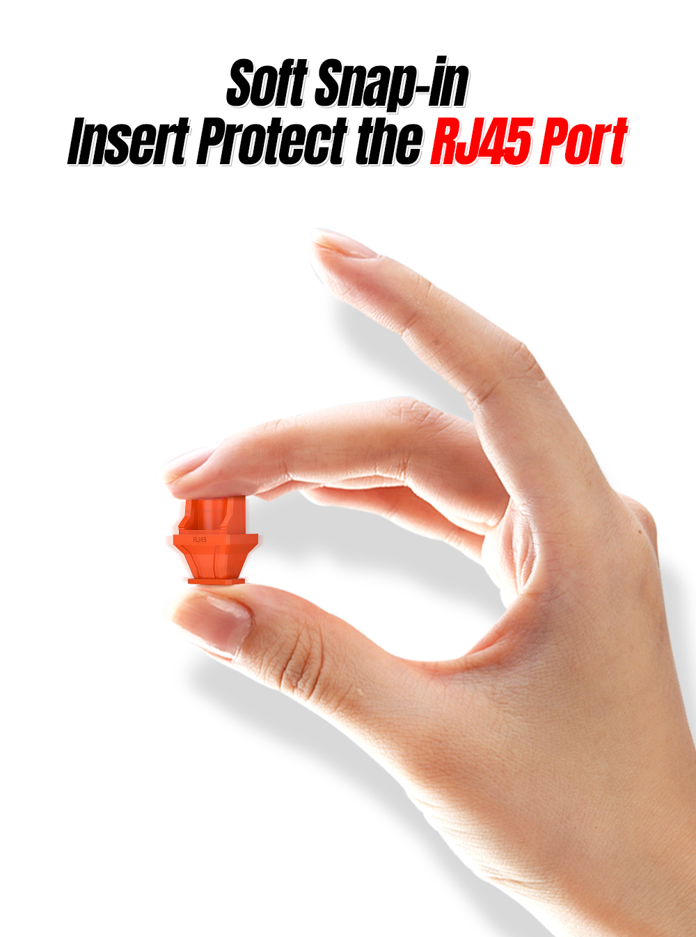 AMPCOM 50-Pack: Five-Color RJ45 Dust Plug Ethernet Hub Port Anti Dust ...