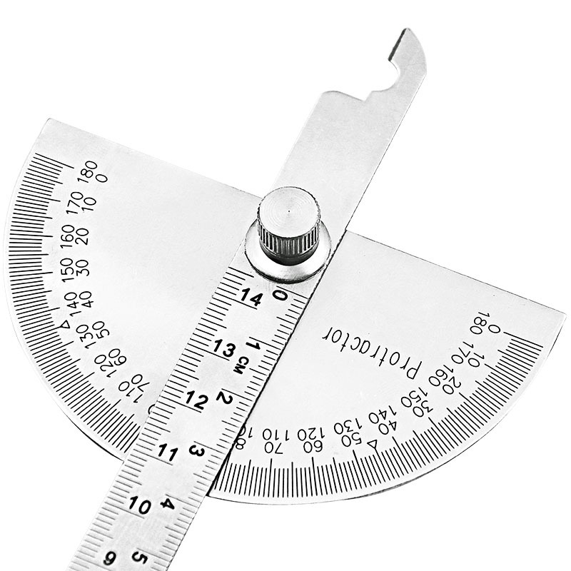 Angle Ruler Simple Protractor Angle Measuring Ruler Indexing Gauge 180 ...