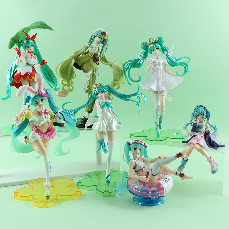 23 Style Virtual Singer Hatsune Miku Anime Figure Swim Ring Wing Lotus ...