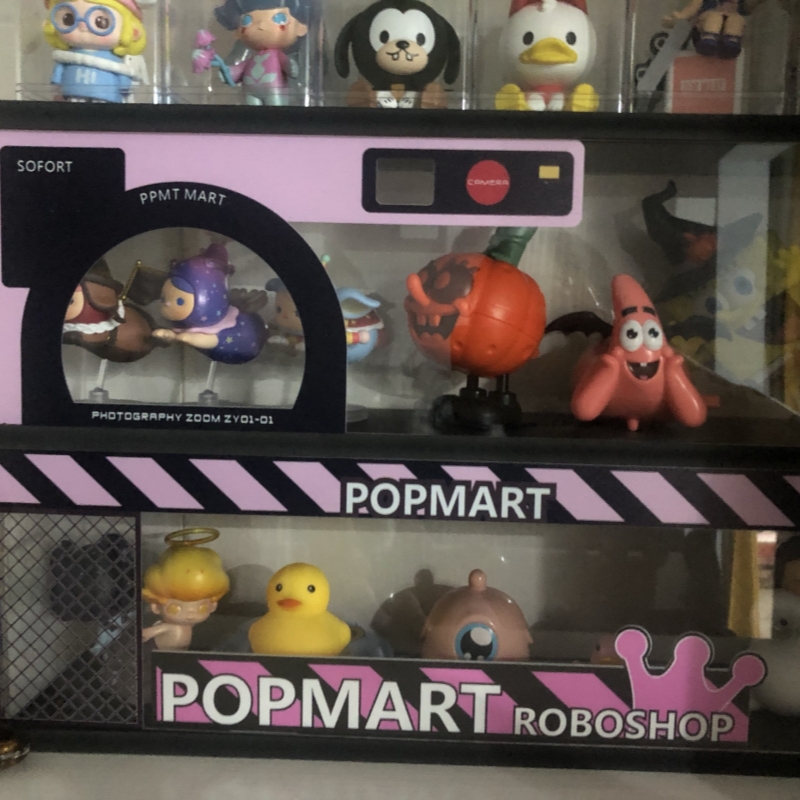 Popmart Display Box Figurine Dust-Proof Display Case Blind Box Lego Toy ...