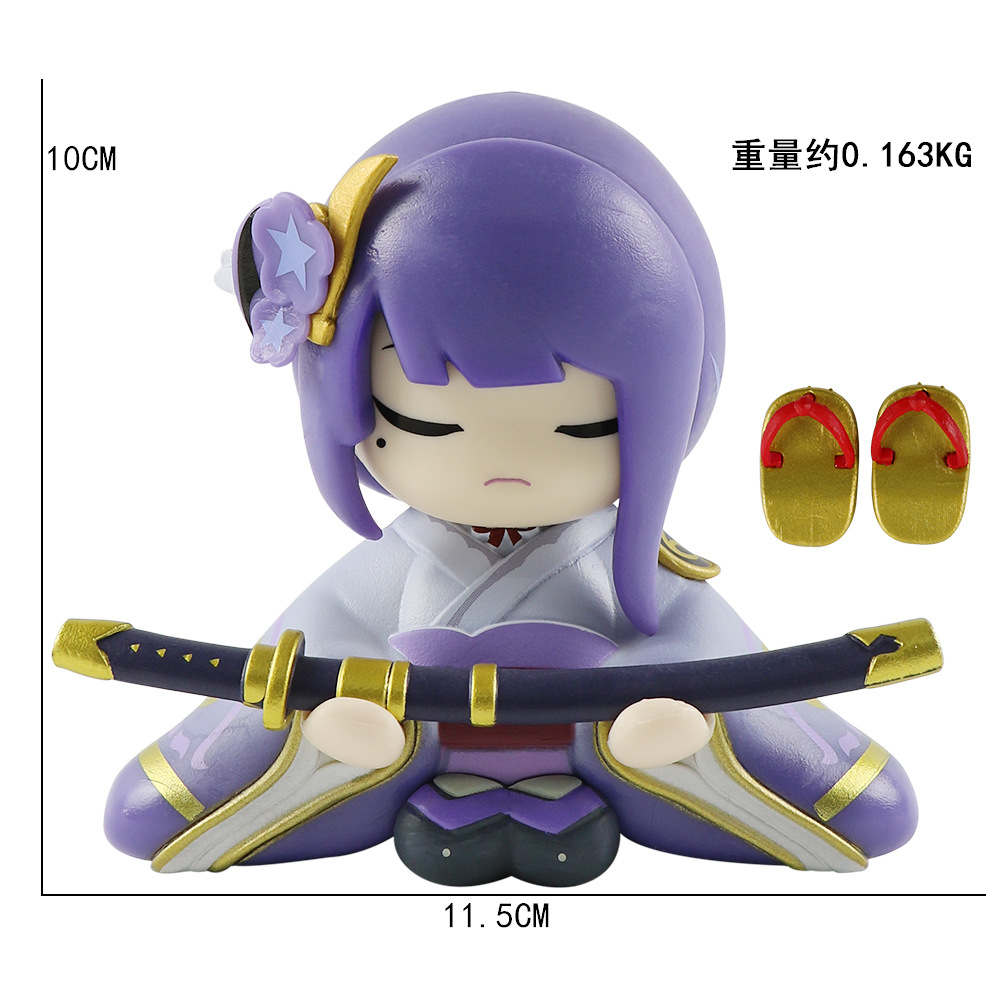 10cm Game miHoYo Genshin Impact Raiden Shogun Beelzebul Raiden Ei Five ...