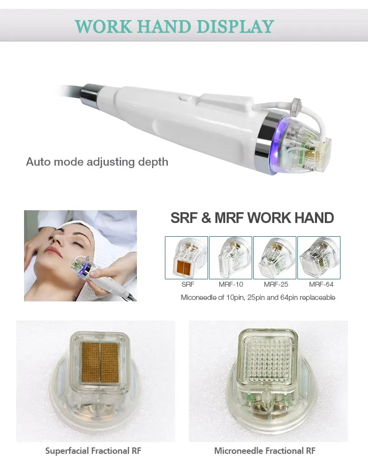 New 2 IN 1 Fractional RF Microneedle Skin Rejuvenation Wrinkle Remover ...