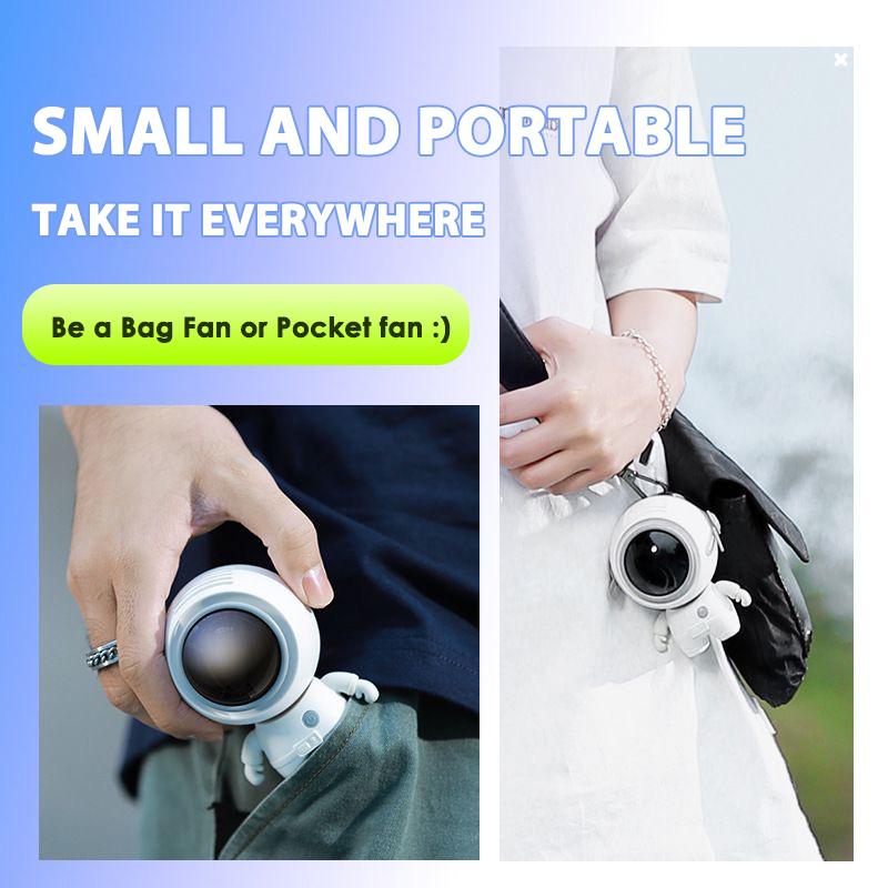 HODEKT Kipas Mini Fan Mini kipas berdiri portable fan USB Charge ...
