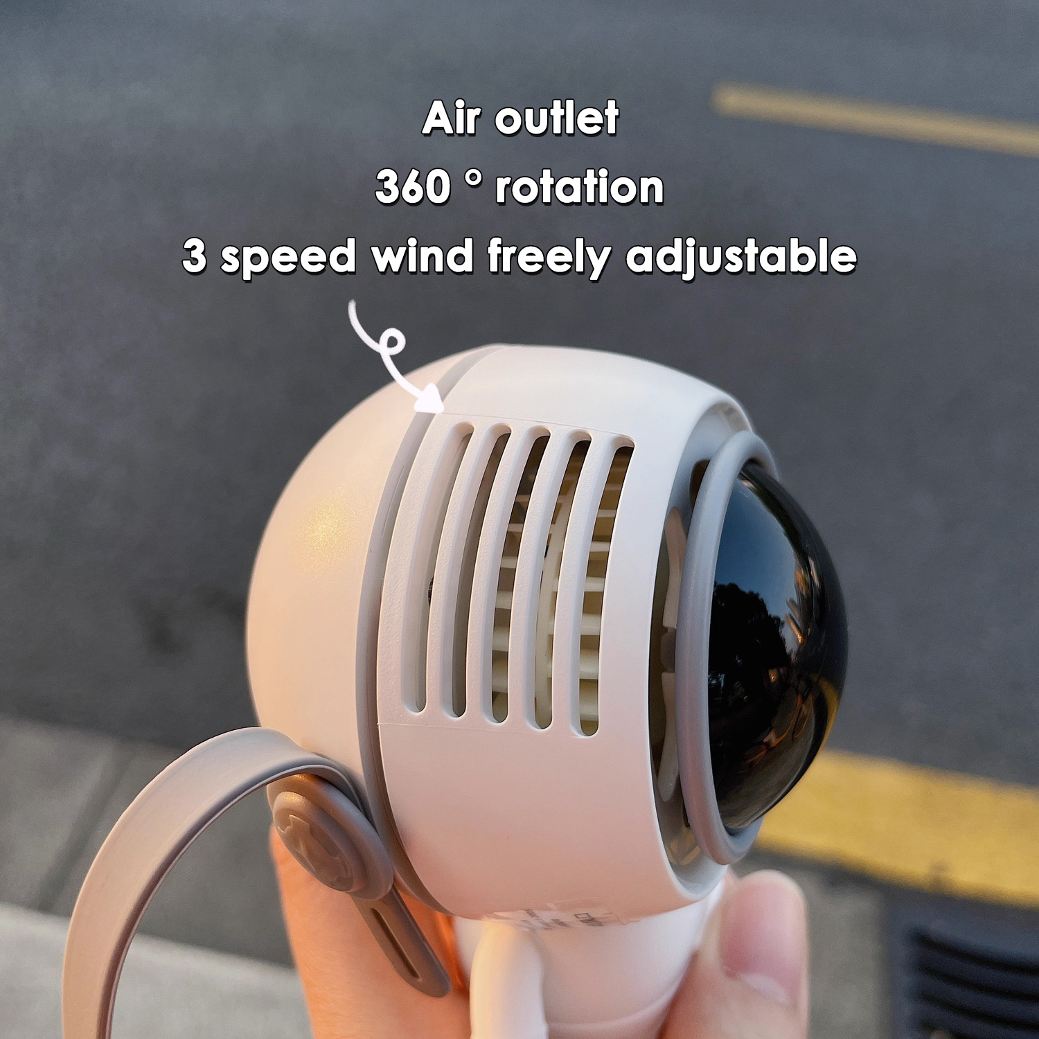 HODEKT Kipas Mini Fan Mini kipas berdiri portable fan USB Charge ...