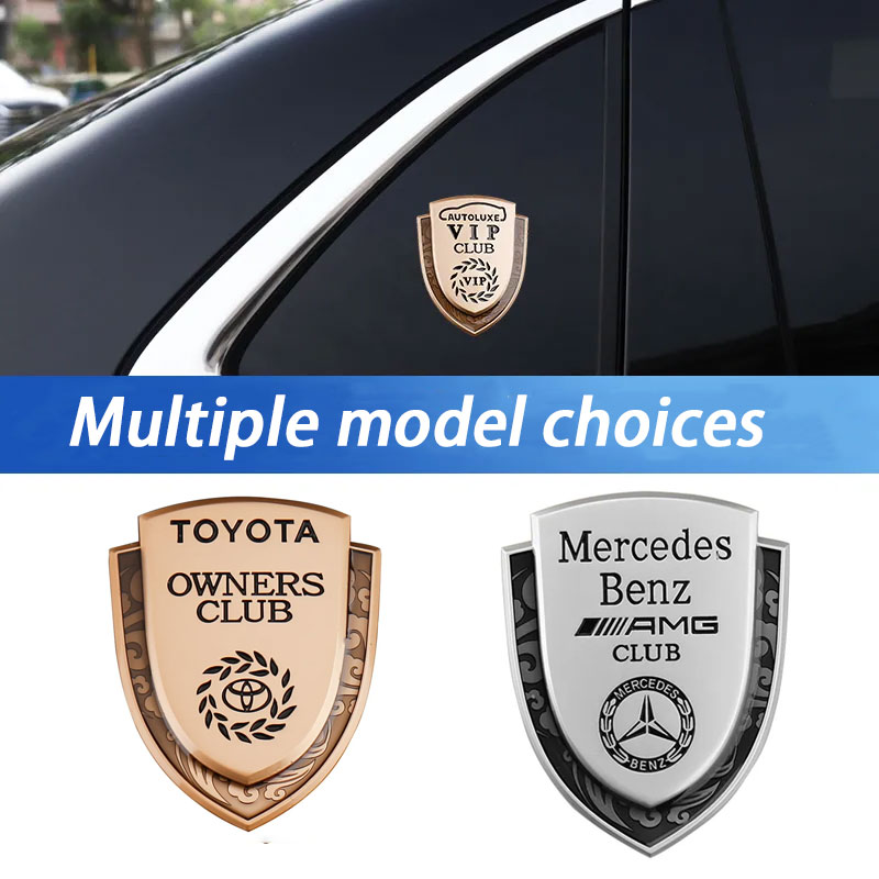 Car 3D stereoscopic zinc alloy side logo leaf plate personalized car ...