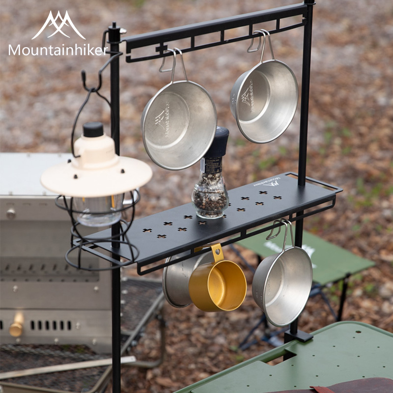 Mountainhiker Camping rack removable storage rack cookware pot lamp ...