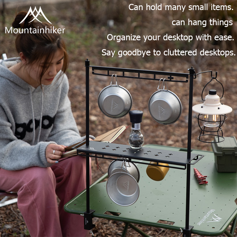 Mountainhiker Camping rack removable storage rack cookware pot lamp ...