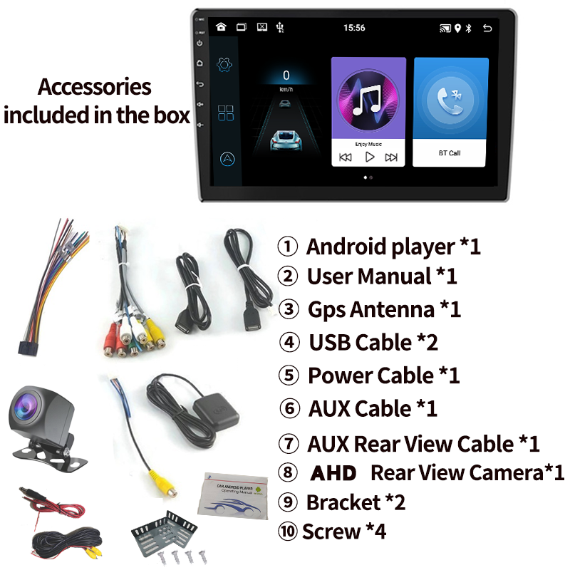 Android Player 7 9 10 inch (4GB RAM+64GB) apple carplay player wireless ...