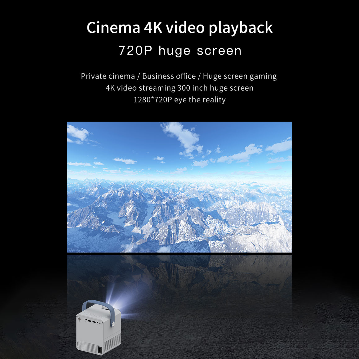 Mini Projector For Phone Murah Android Smart Projektor Portable Home ...