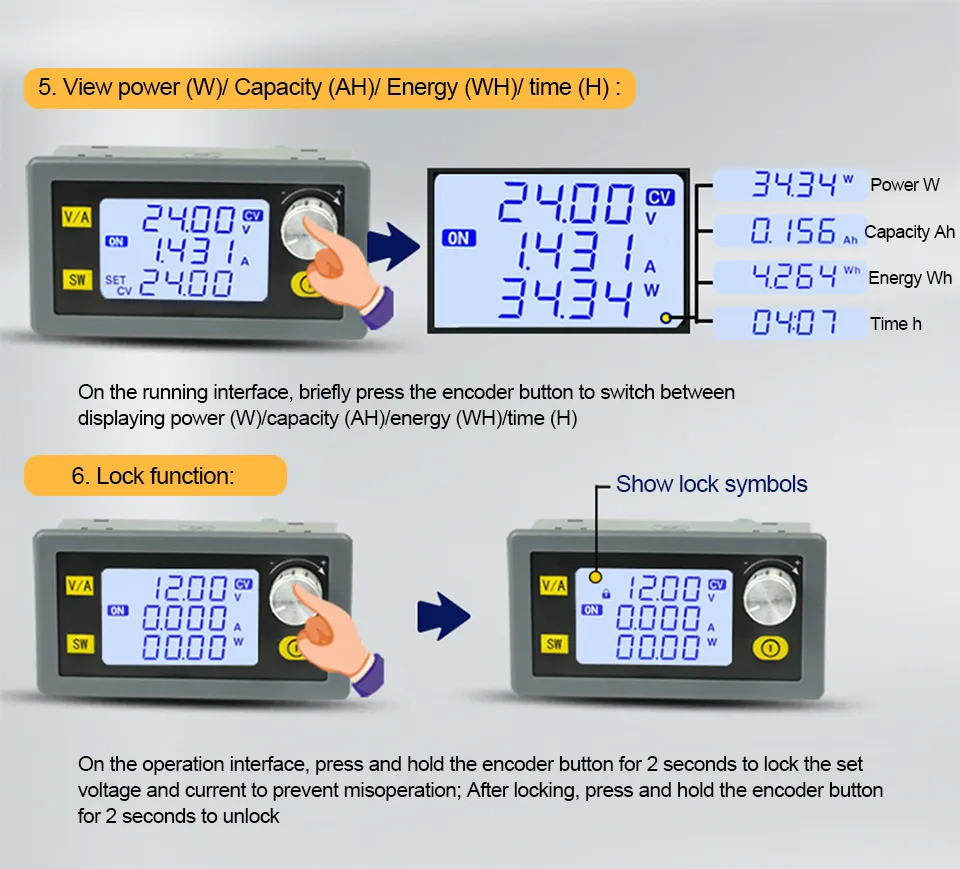 XY6020L/XY6015L 1200W 20A CNC Voltage Regulator Power Supply DC ...