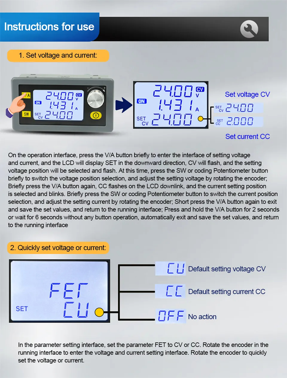 XY6020L/XY6015L 1200W 20A CNC Voltage Regulator Power Supply DC ...