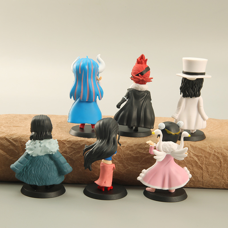6Pcs/Set 8-9cm Japan One Piece Anime Figure Nico Robin Yamato X Drake ...