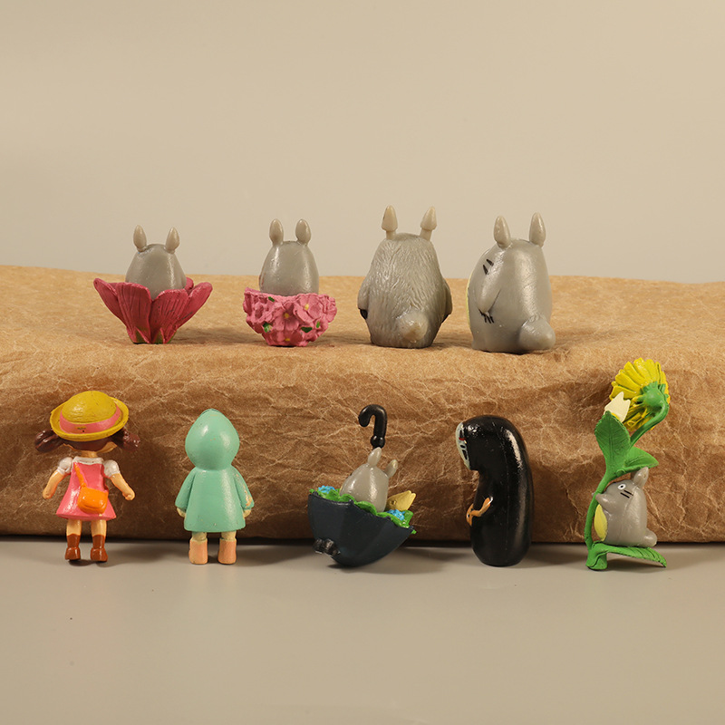 9Pcs/Set Japan Studio Ghibli Totoro Anime Figure Miyazaki Hayao Mei No ...