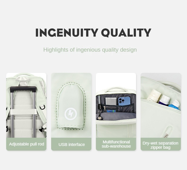 MY available unisex 40L travel bagpack expandable Waterproof backpack ...