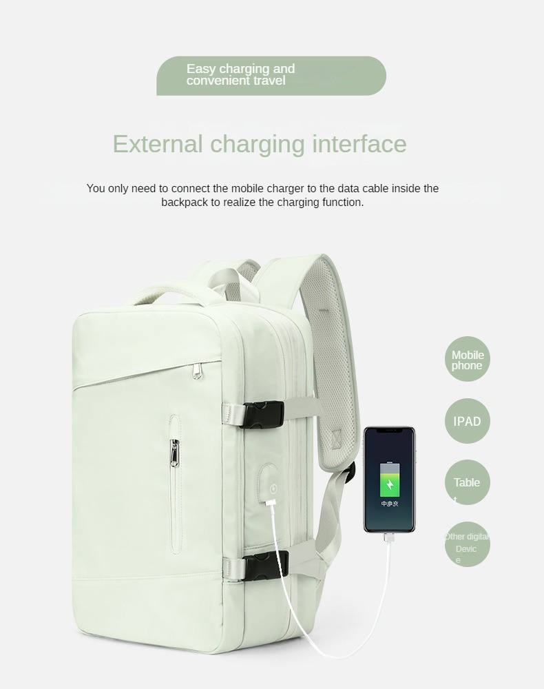 MY available unisex 40L travel bagpack expandable Waterproof backpack ...