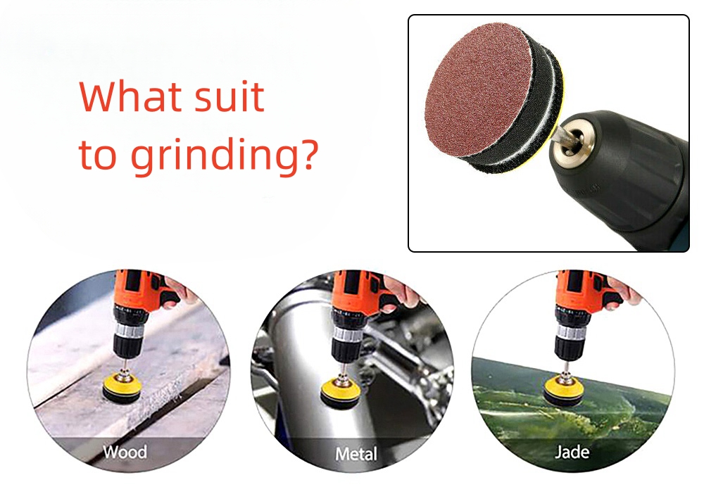 2 inch 50mm Abrasive Paper Round Flocking Sanding Paper SandPaper For ...