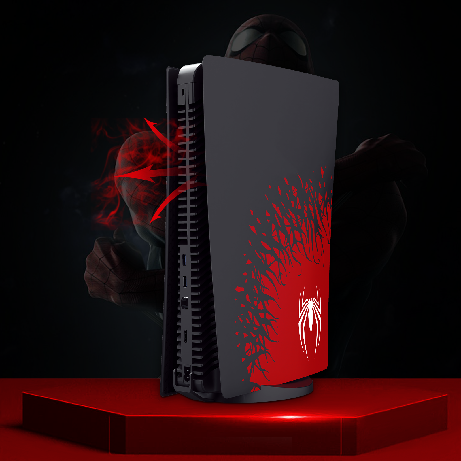 Faceplate with Cooling Vent for PS5 Disc Console, PS5 Plates Skin ...