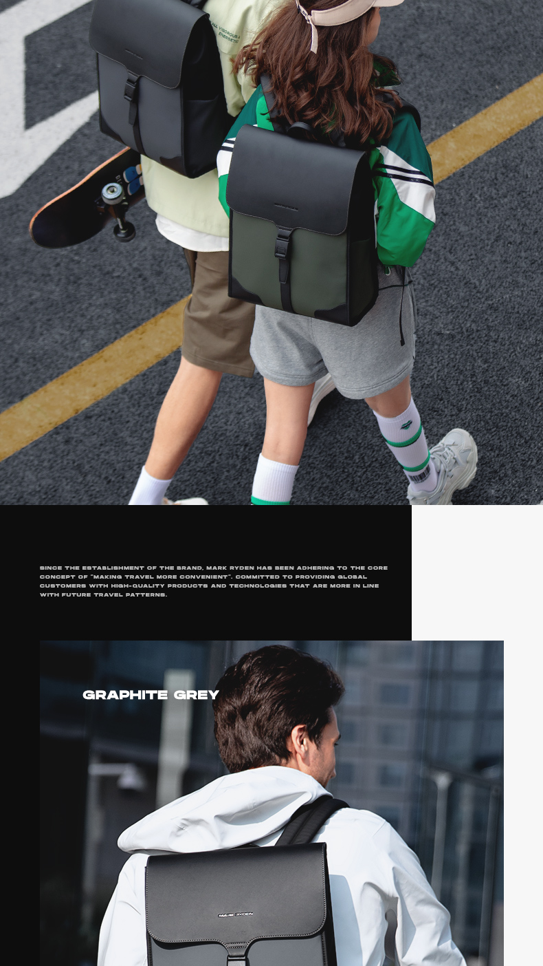MARK RYDEN Office Work Bag Men Backpack School Bag Lightweight (15.6 ...