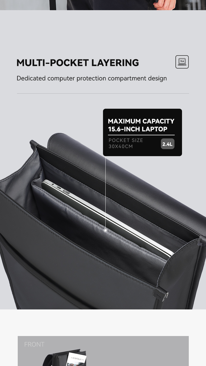 MARK RYDEN Office Work Bag Men Backpack School Bag Lightweight (15.6 ...