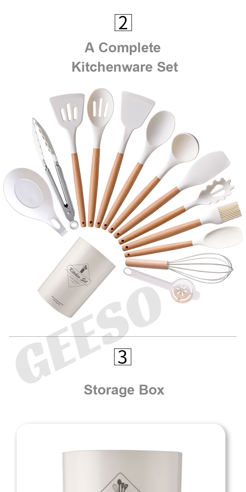 GEESO 14PCS Kitchenware Set Cooking Tools Set Cutleries Set Sudip ...