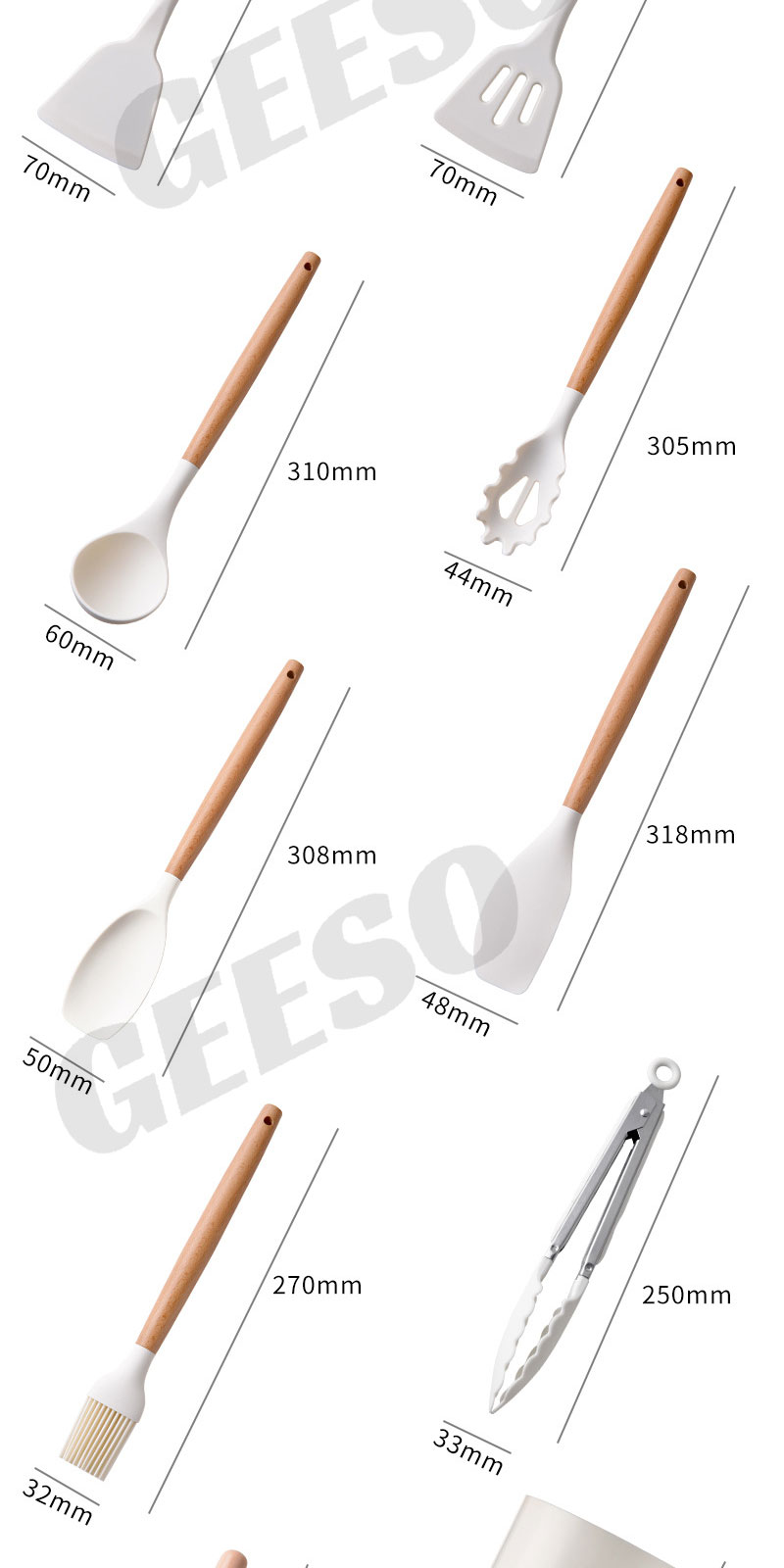 GEESO 14PCS Kitchenware Set Cooking Tools Set Cutleries Set Sudip ...