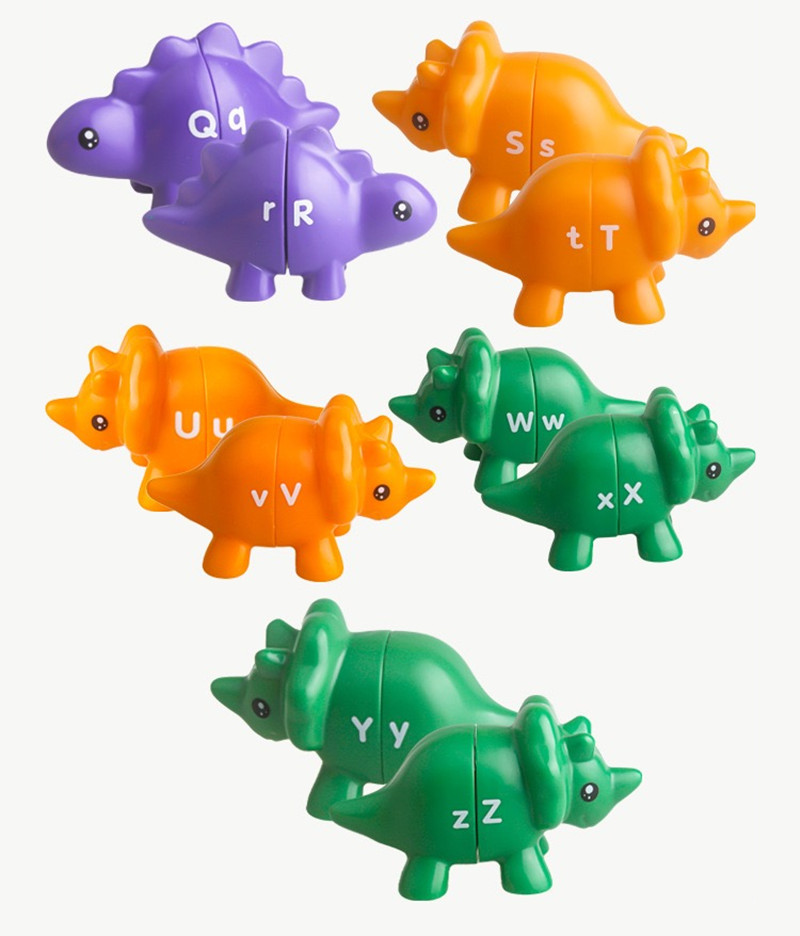 ABC Dinosaur Matching Letters Fine Motor Toy Alphabet Match Game With ...