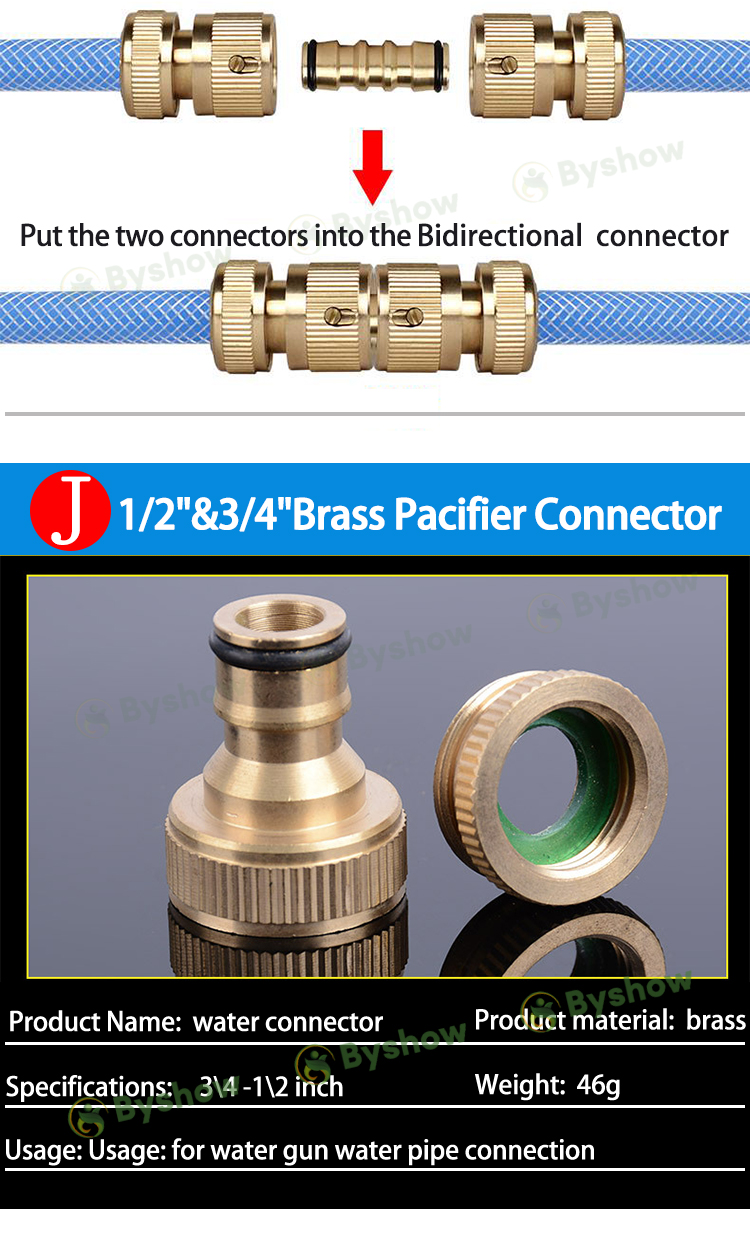 【Byshow】Garden Irrigation Hose Connector Adapter for Universal Plastic ...